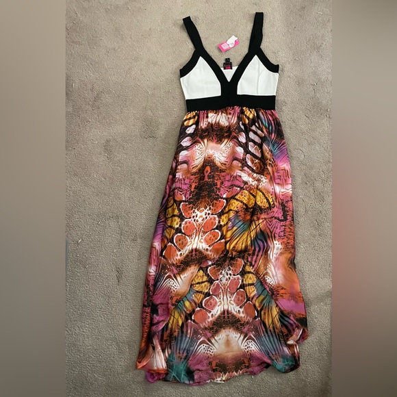 2B Bebe | Dresses | Nwt New 2b Bebe High Low Butterfly Dream Dress ...